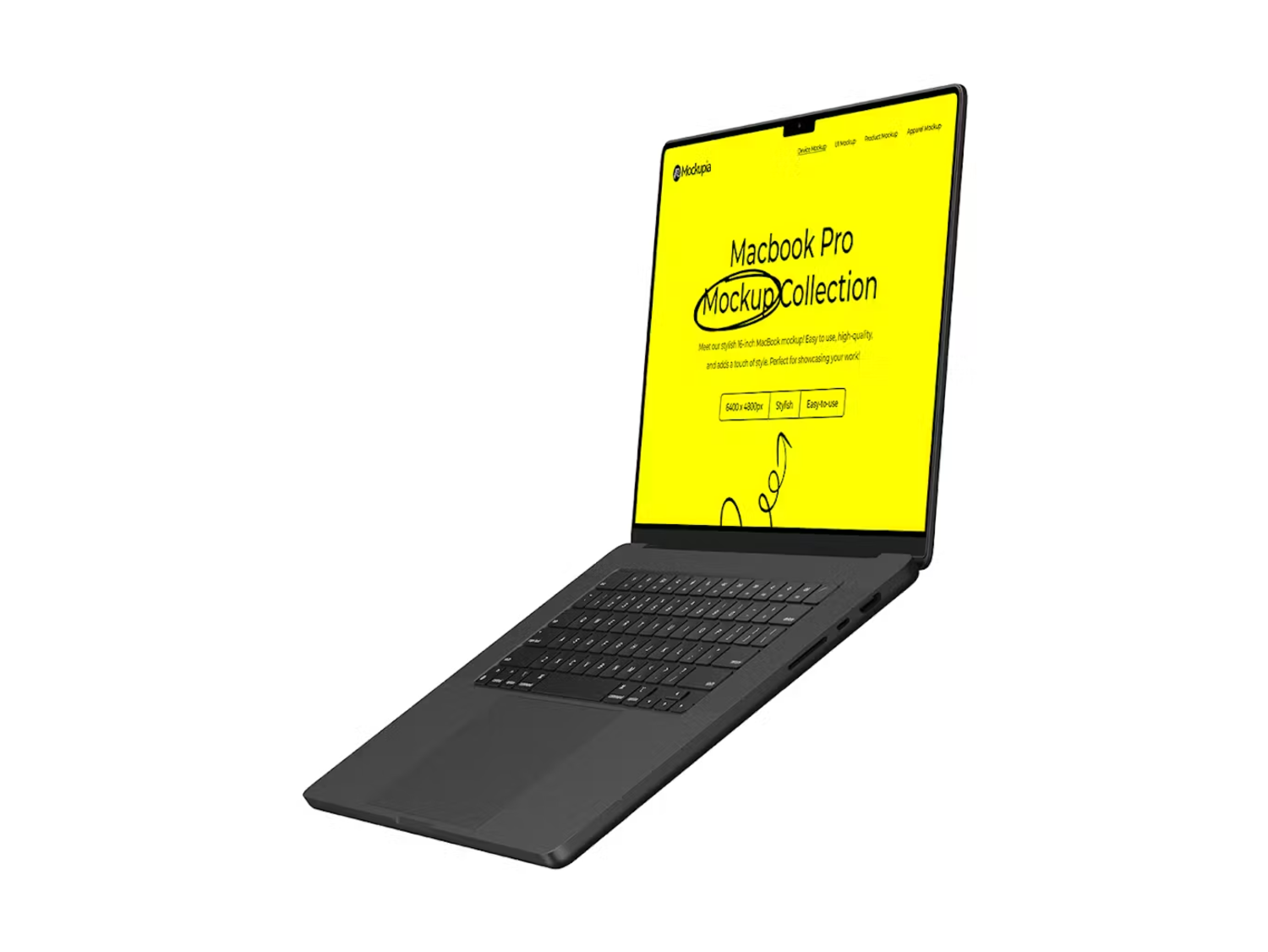 5802 MacBook Pro高质量细节设计展示电脑模拟器样机-Macbook Pro Mockup _ 果觅网（gooodme）