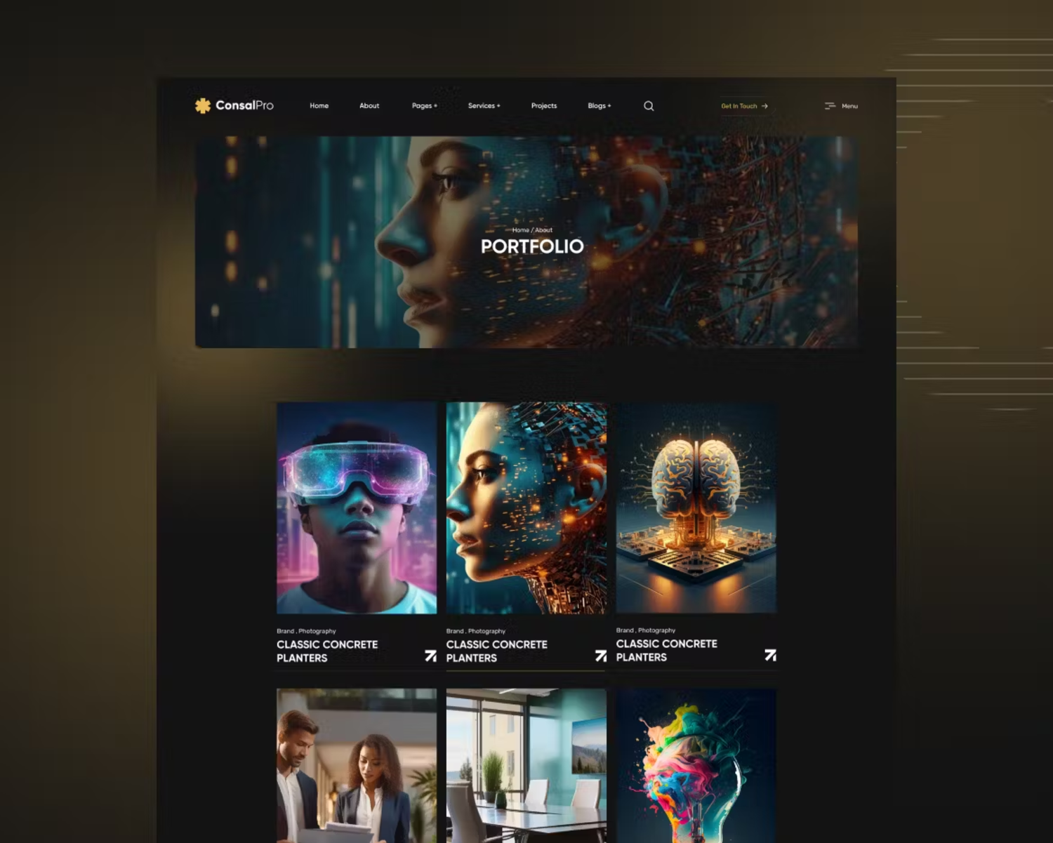 5947 ConsalPro电脑网页设计Figma模板-Web Design Agency Figma Template _ 果觅网（gooodme）